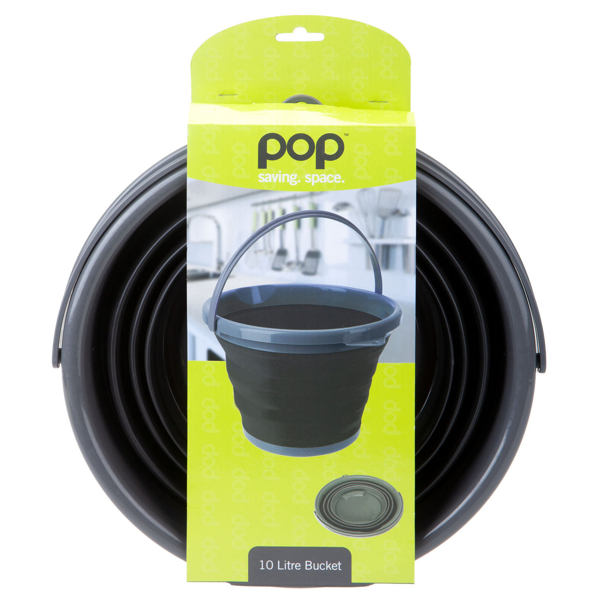 Pop Collapsible Black Bucket 10L - Summit — vfm-estore